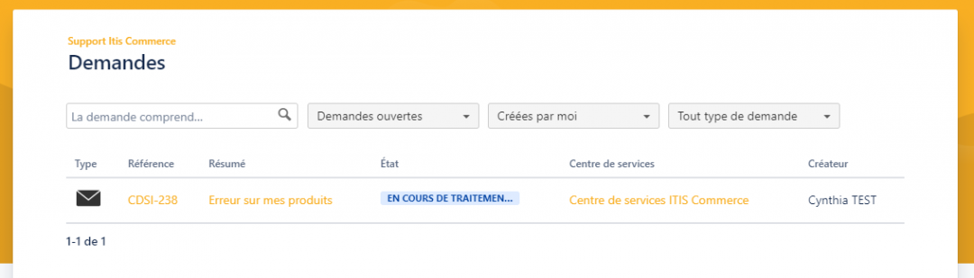 Guide de l’Espace Assistance ITIS Commerce