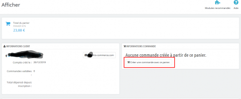Comment transformer un panier en commande ? | PrestaShop