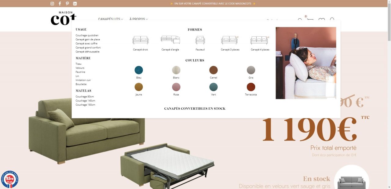 10 exemples de menus de sites e-commerce pour une expérience ...